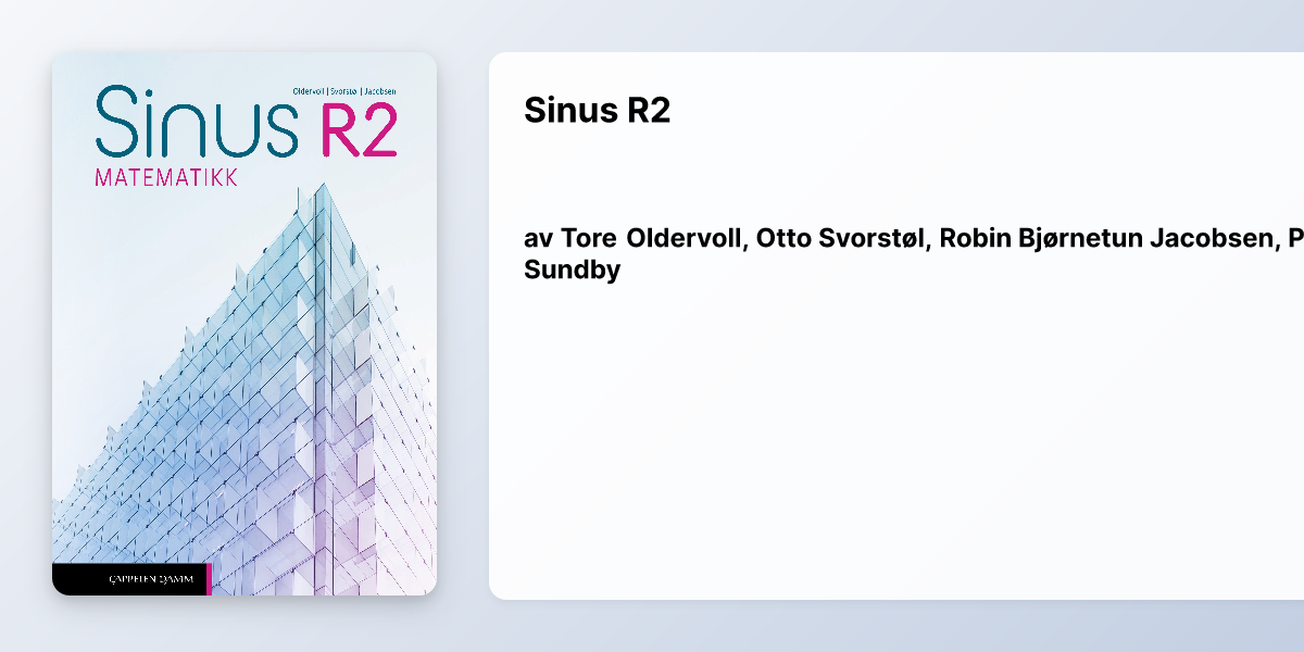 «Sinus R2» av Tore Oldervoll - ORD FOR ALLE
